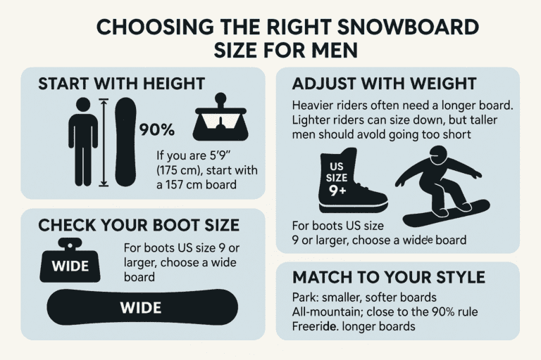 Choose Best Snowboard Sizes for Men [2025] » Snow Day Ride